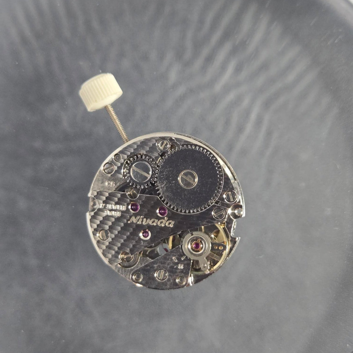 NOS Nivada FHF Cal. 378 white date at 3 manual wind watch movement Hig ...