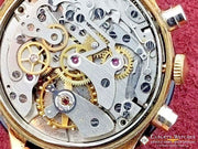 Vintage DUX Chronograph Landeron 189 Gold Color Watch Military Roulett ...