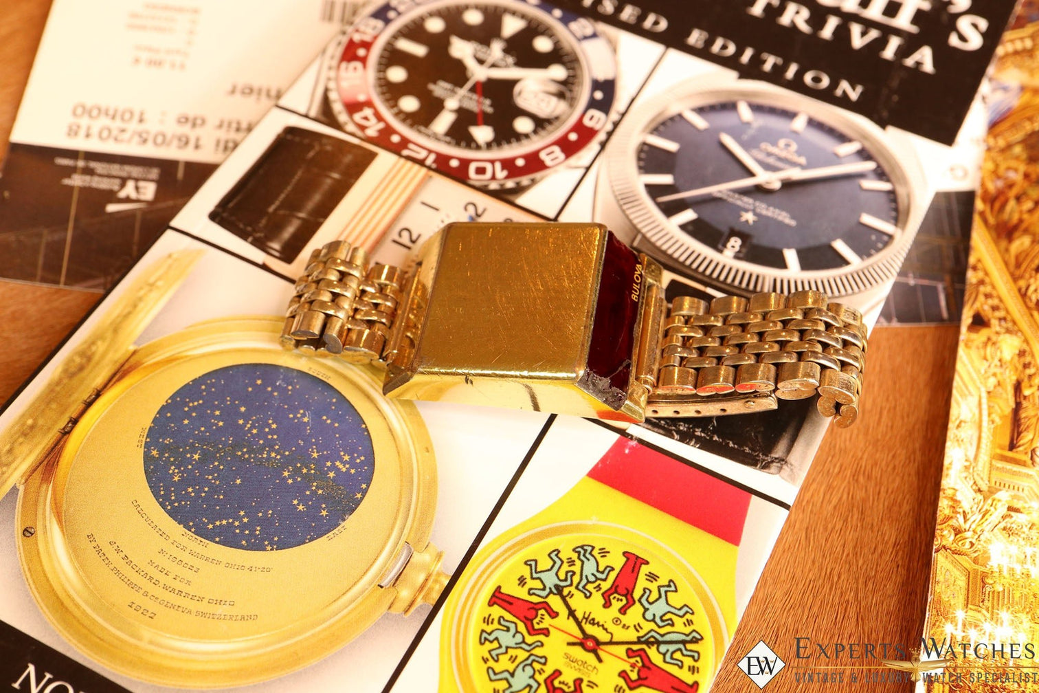 Vintage Rare 1976 Bulova COMPUTRON N7 Red LED Digital Gold Tone Cell ...