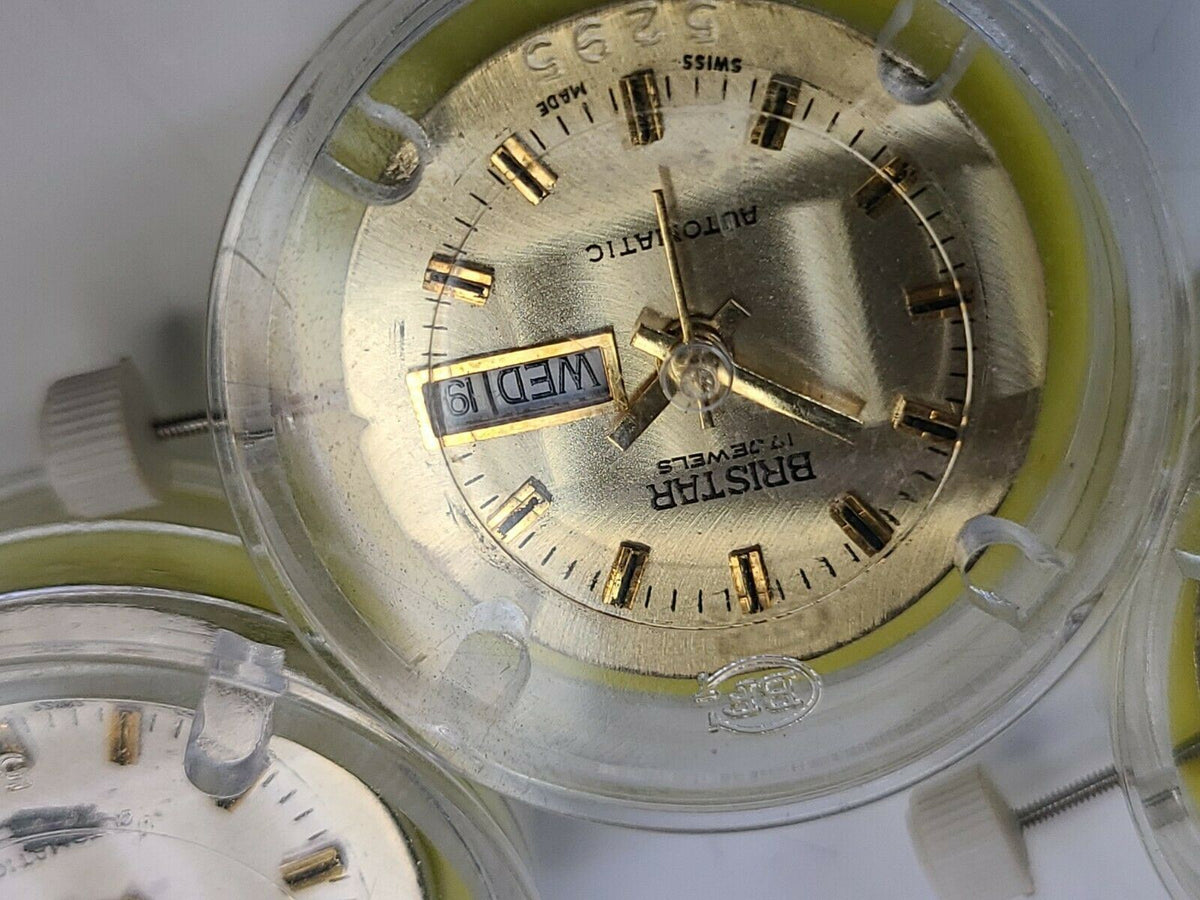 3 BF Baumgartner 8¾"' Cal. 921 automatic watch movement Project dial d ...