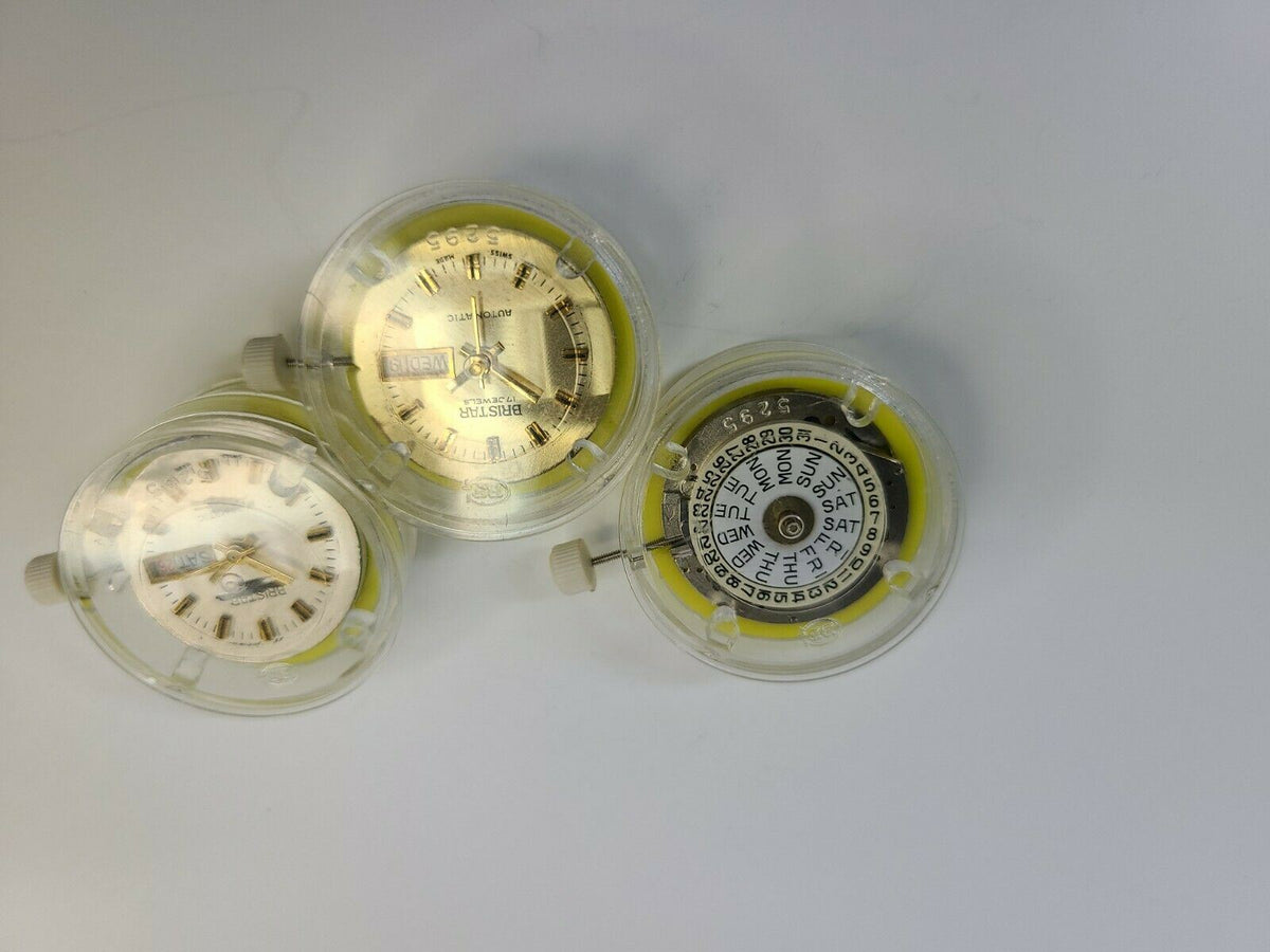 3 BF Baumgartner 8¾"' Cal. 921 automatic watch movement Project dial d ...