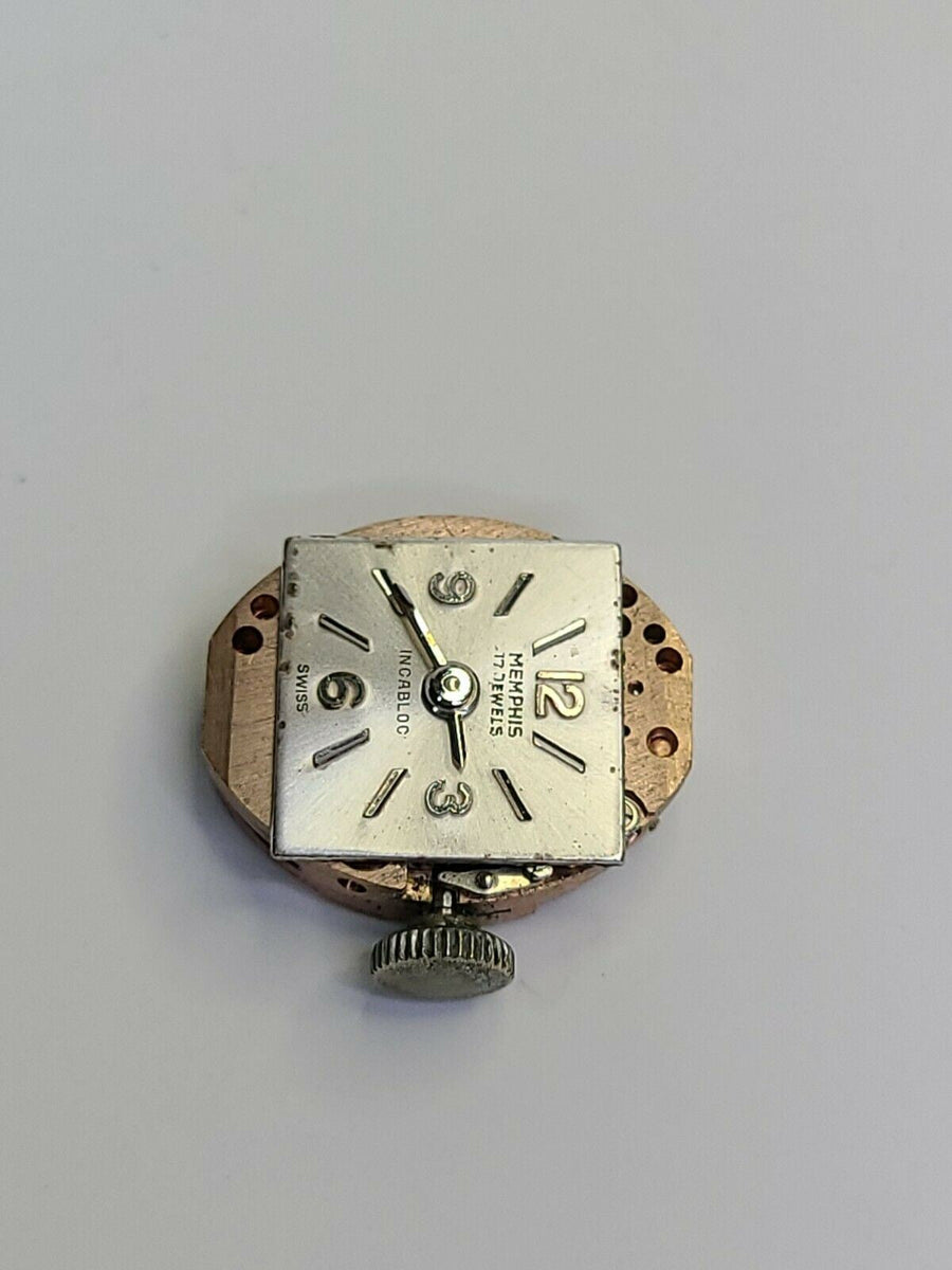 Memphis AS Caliber 1677 Watch Movement 17 Jewels with dial and hands ...