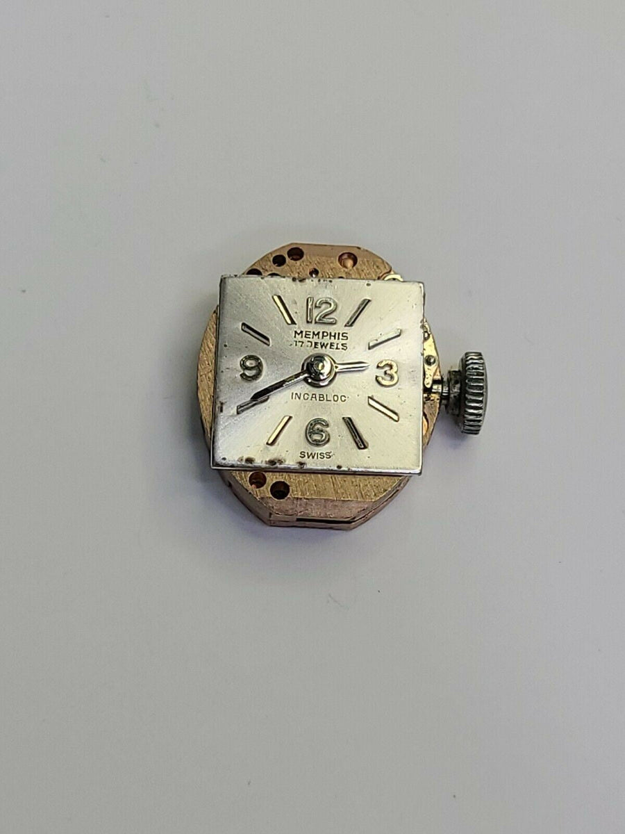 Memphis AS Caliber 1677 Watch Movement 17 Jewels with dial and hands ...