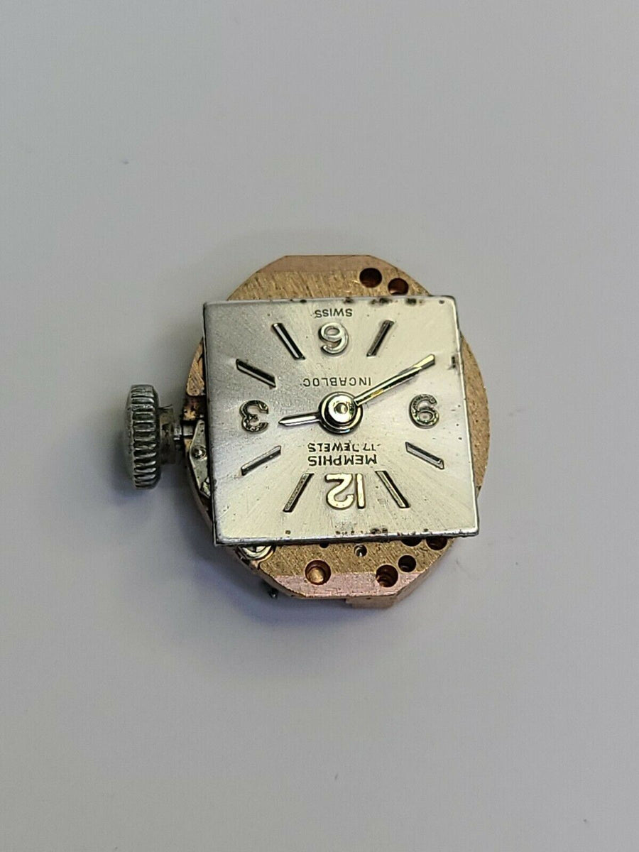 Memphis AS Caliber 1677 Watch Movement 17 Jewels with dial and hands ...
