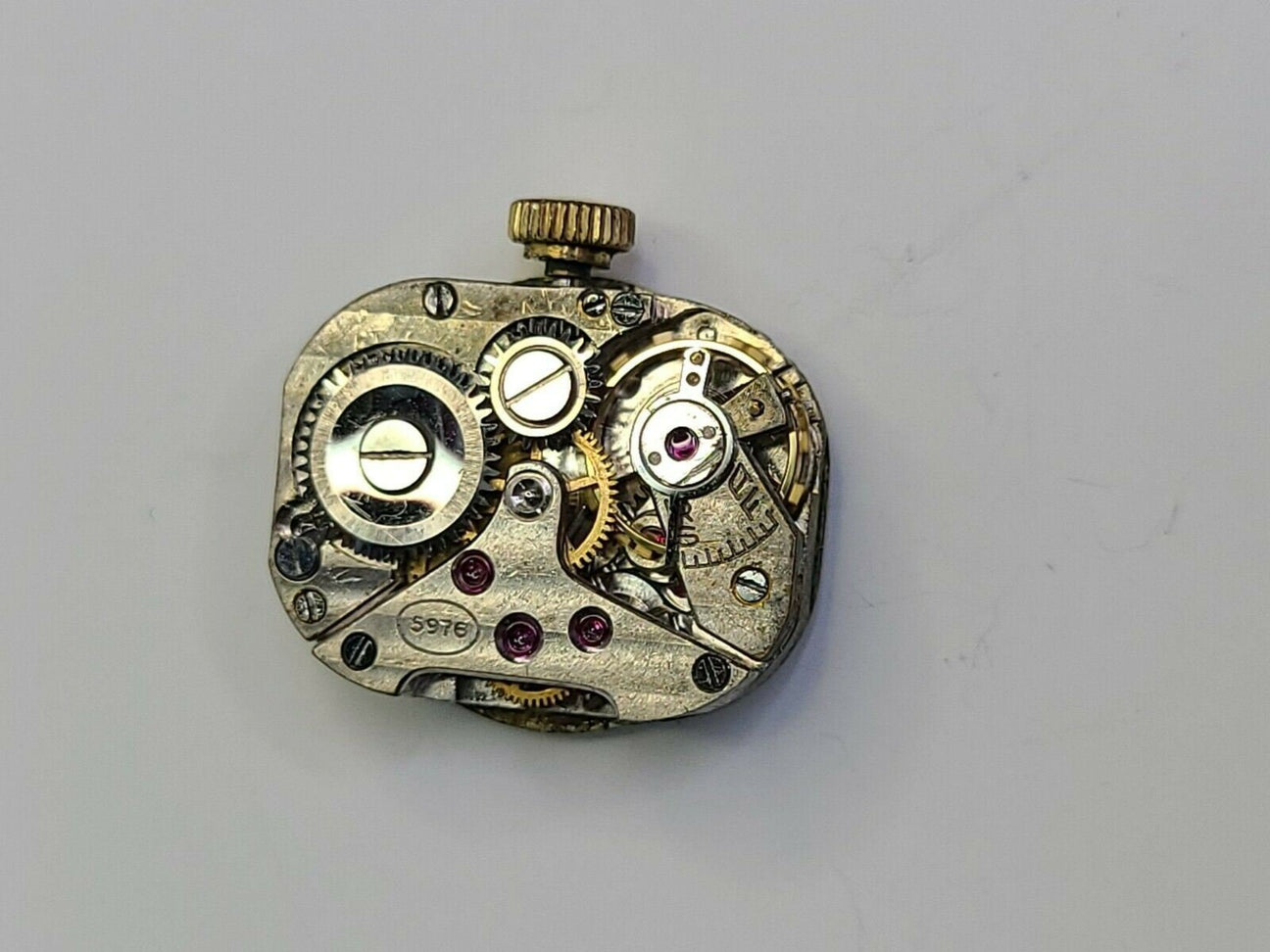 Servo - 5976 Watch Movement super finished with beautiful blue hands ...