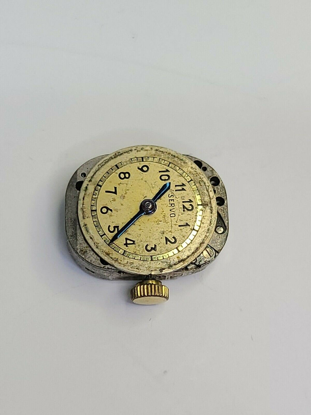 Servo - 5976 Watch Movement super finished with beautiful blue hands ...