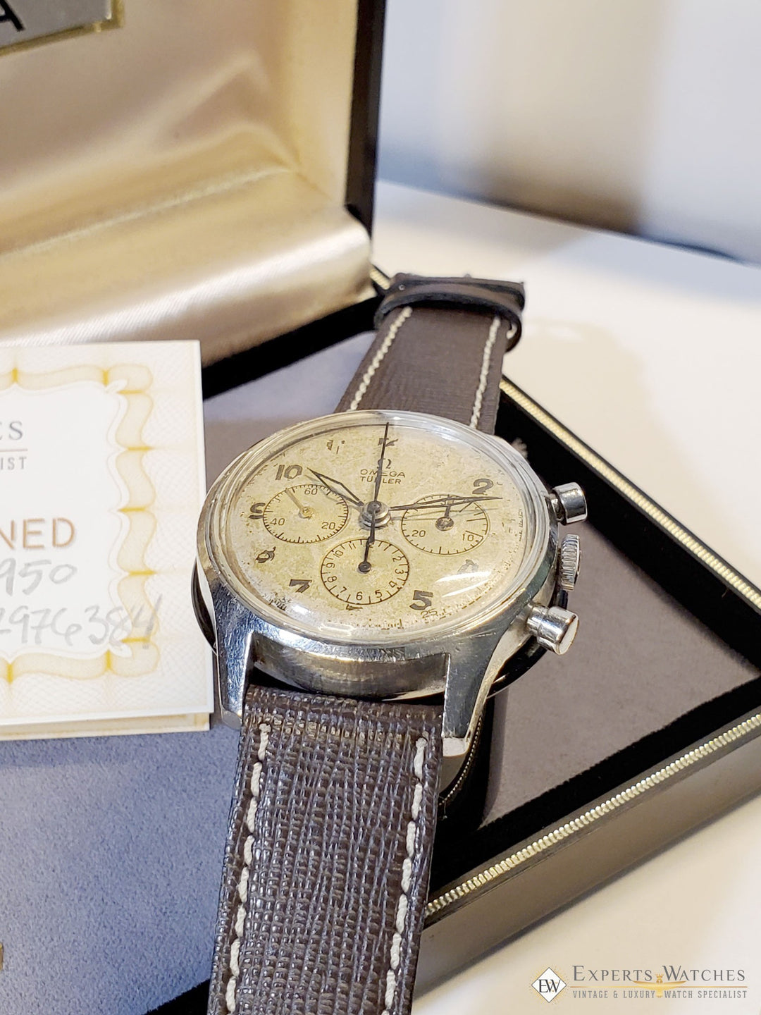 1950 Vintage Omega Turler Chronograph Cal 321 Pre SpeedMaster Ref 174 ...