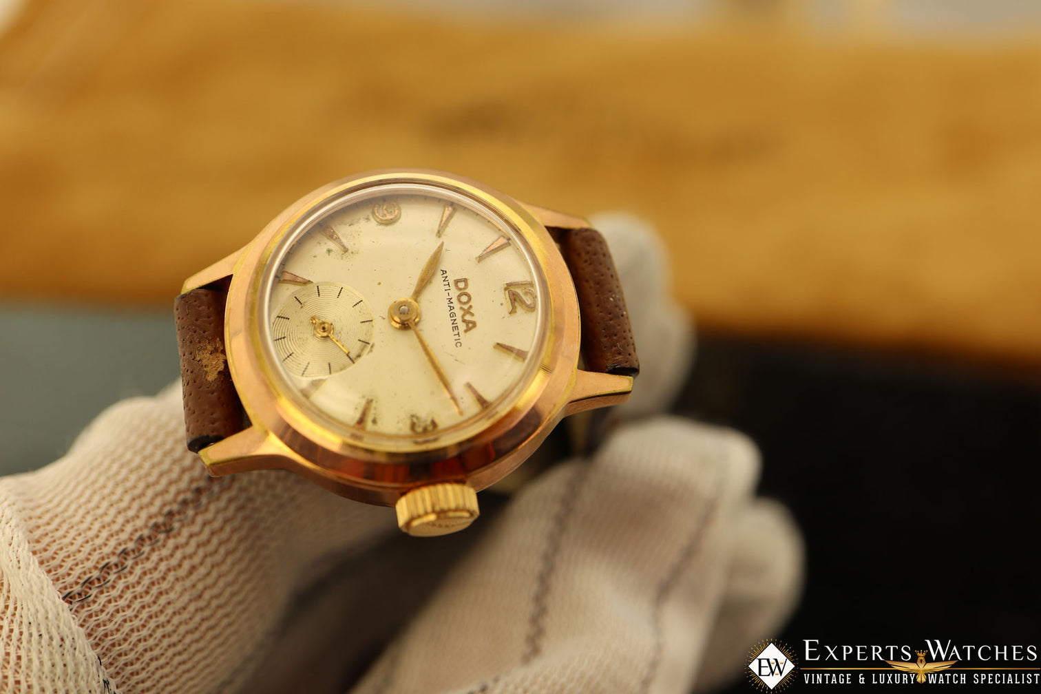 Serviced Vintage Doxa Anti-Magnetic Ladies Manual watch gold Plated Se ...