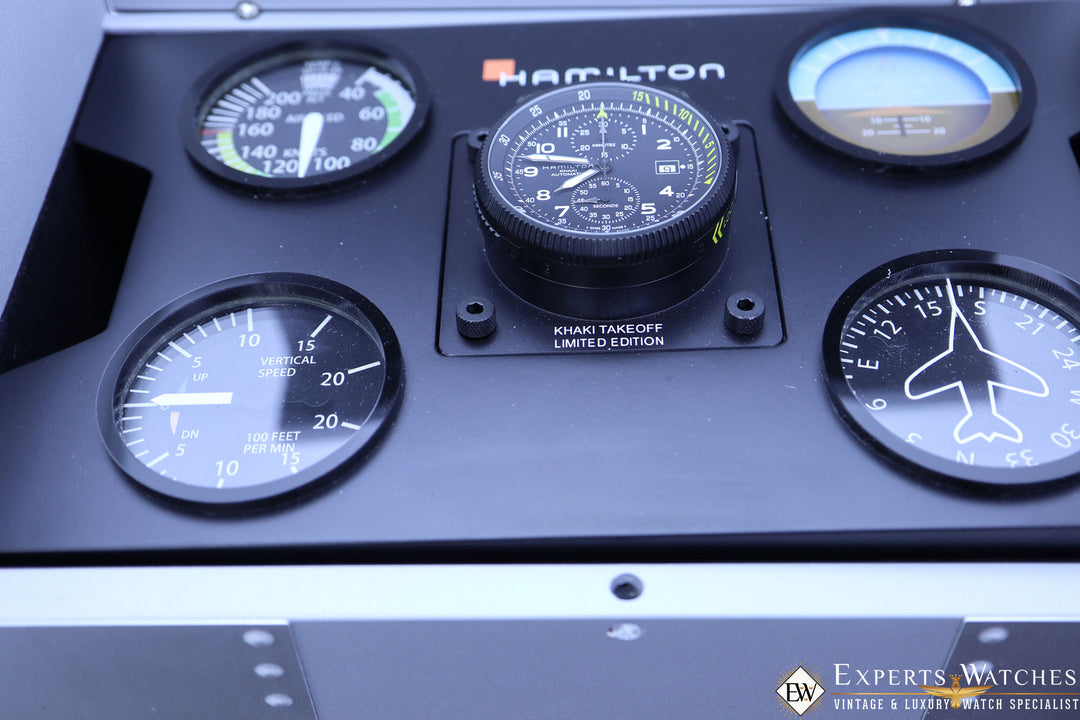 Sold!!! HAMILTON TAKEOFF Limited Edition H76786733 BullHead Chronograp ...