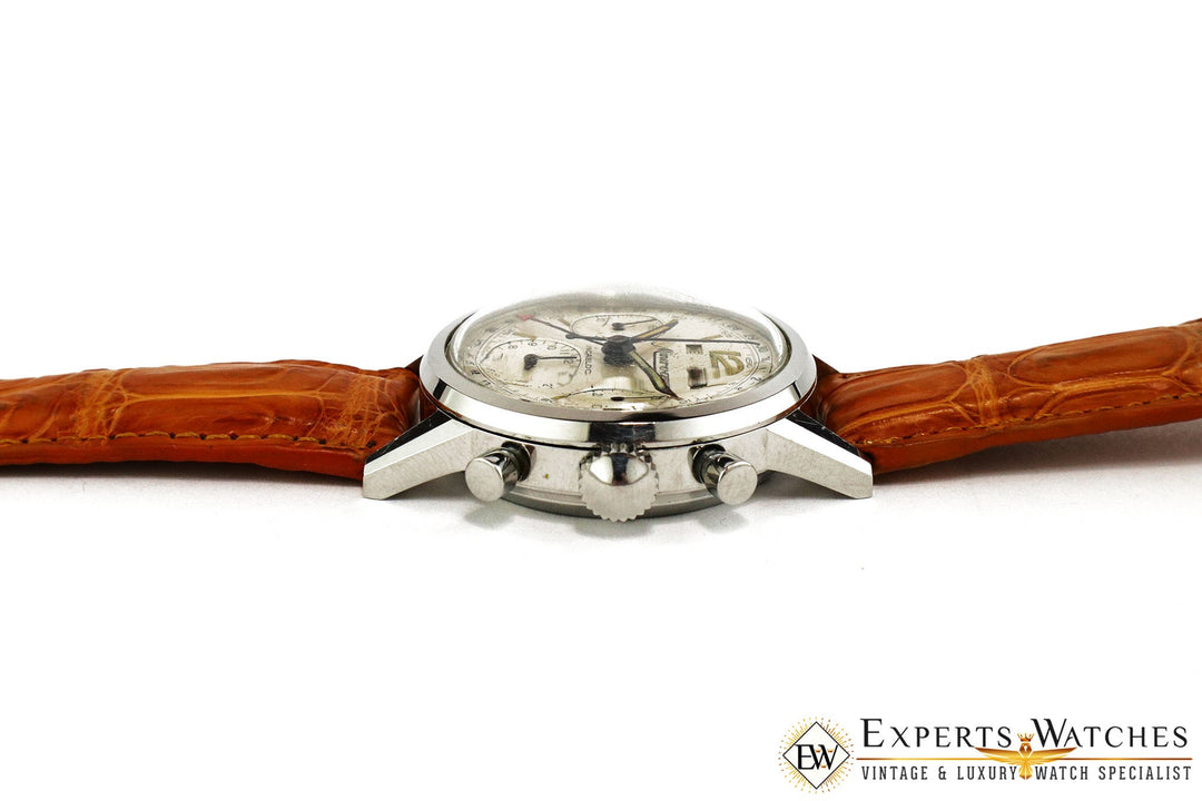 Serviced Vintage 1950's Minerva VF712 Triple Date Chronograph Valjoux ...