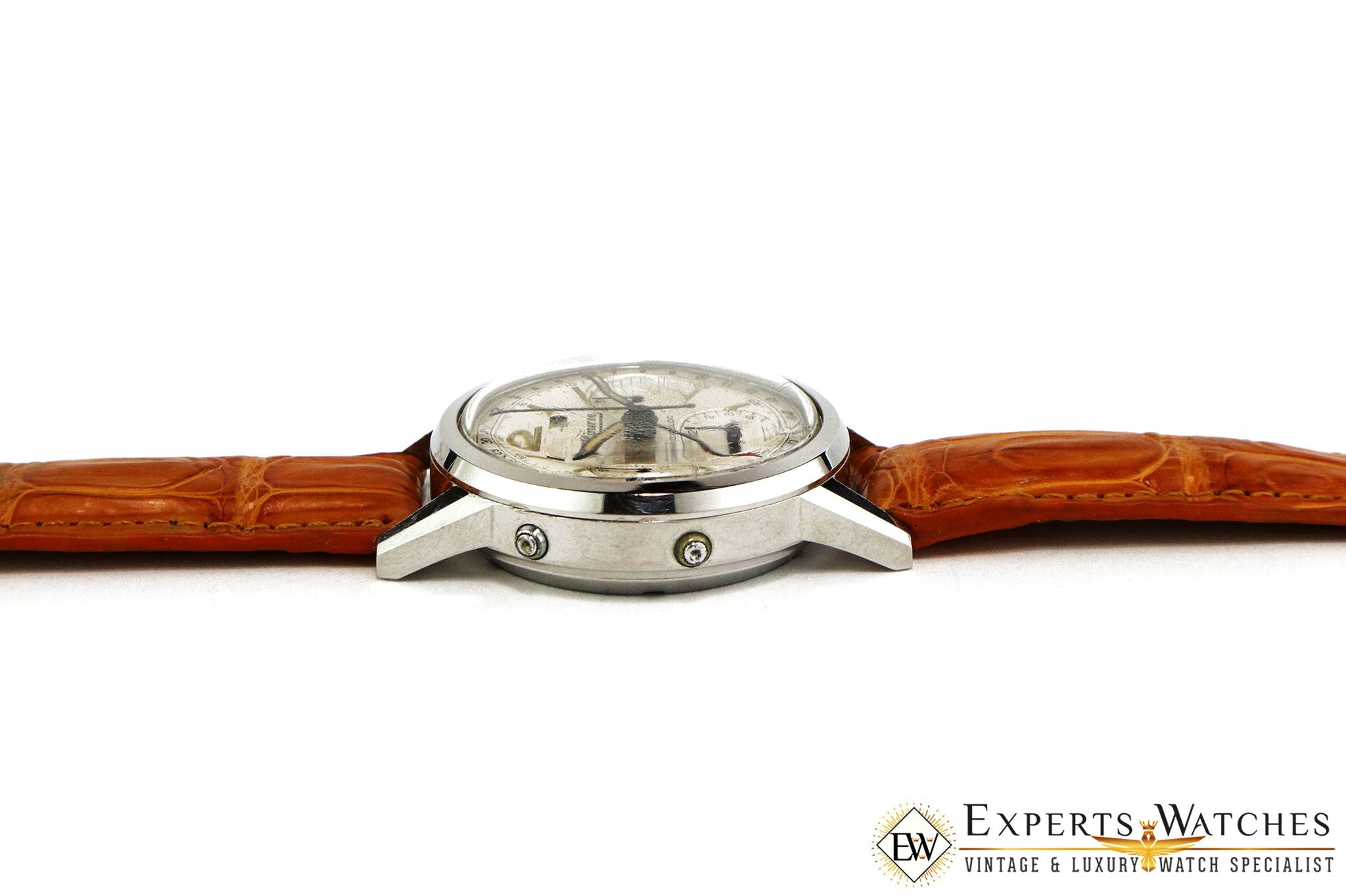 Serviced Vintage 1950's Minerva VF712 Triple Date Chronograph Valjoux ...