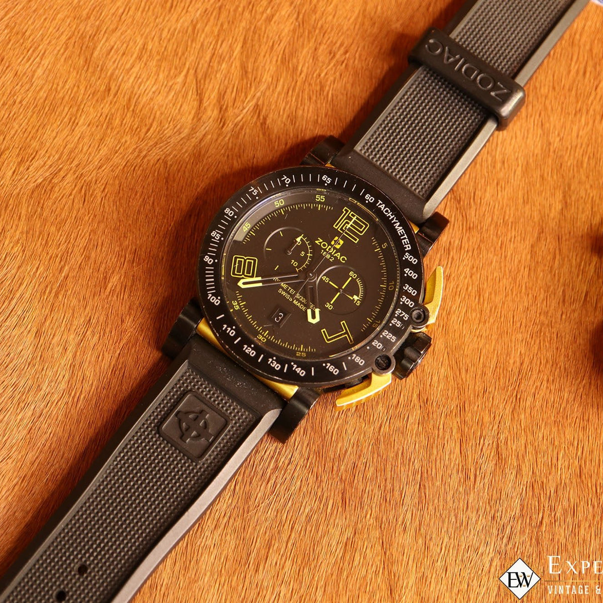 Zodiac ZMX-02 Swiss Diver Racer Watch ZO8555 Chronograph Limited Editi ...